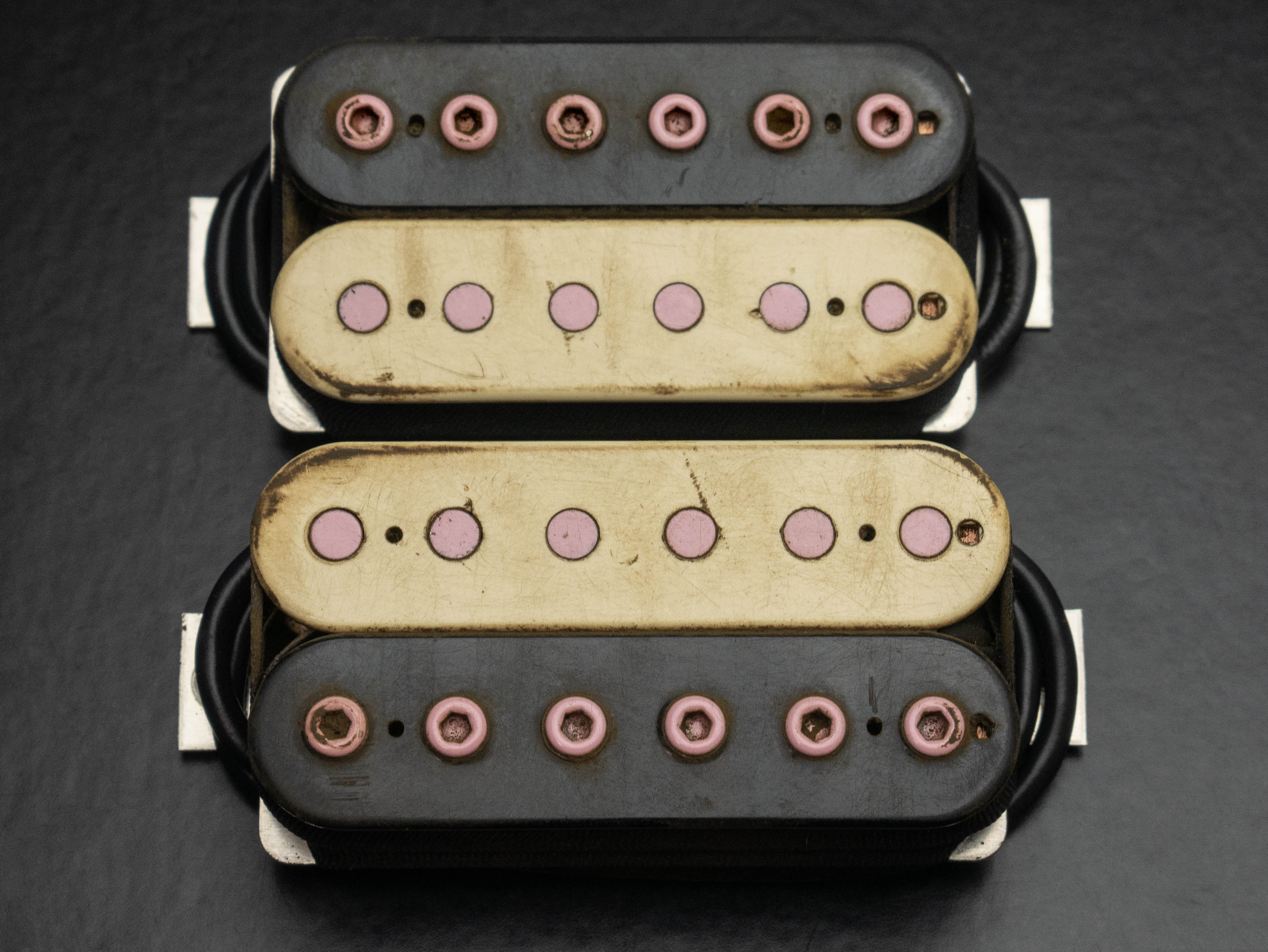 Special Edition Ragnarok 53mm humbucker Set In Custom Aged Zebra / Pink ...