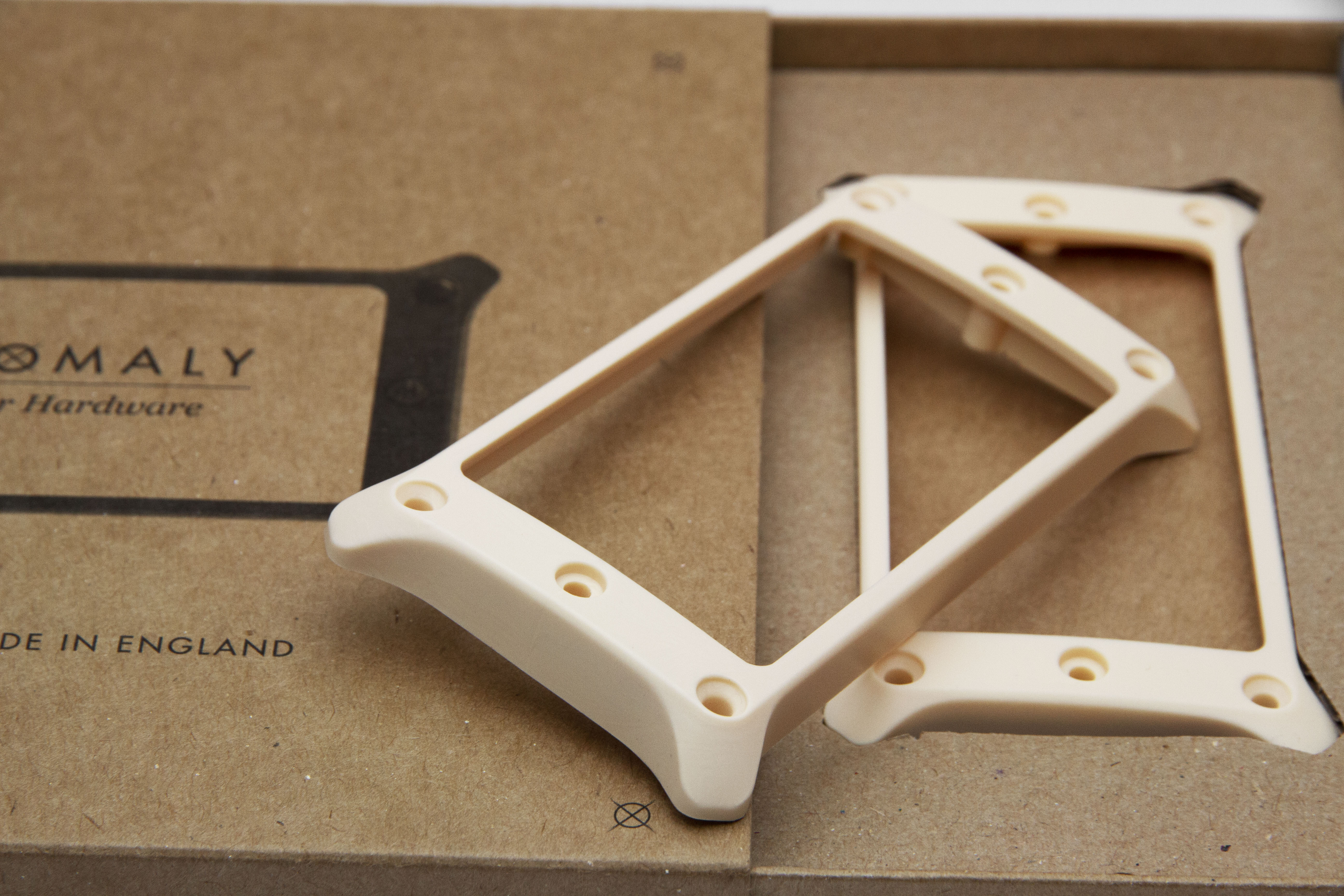 Anomaly Modern Humbucker Surround Set Cream | Pickup Rings | Bare ...