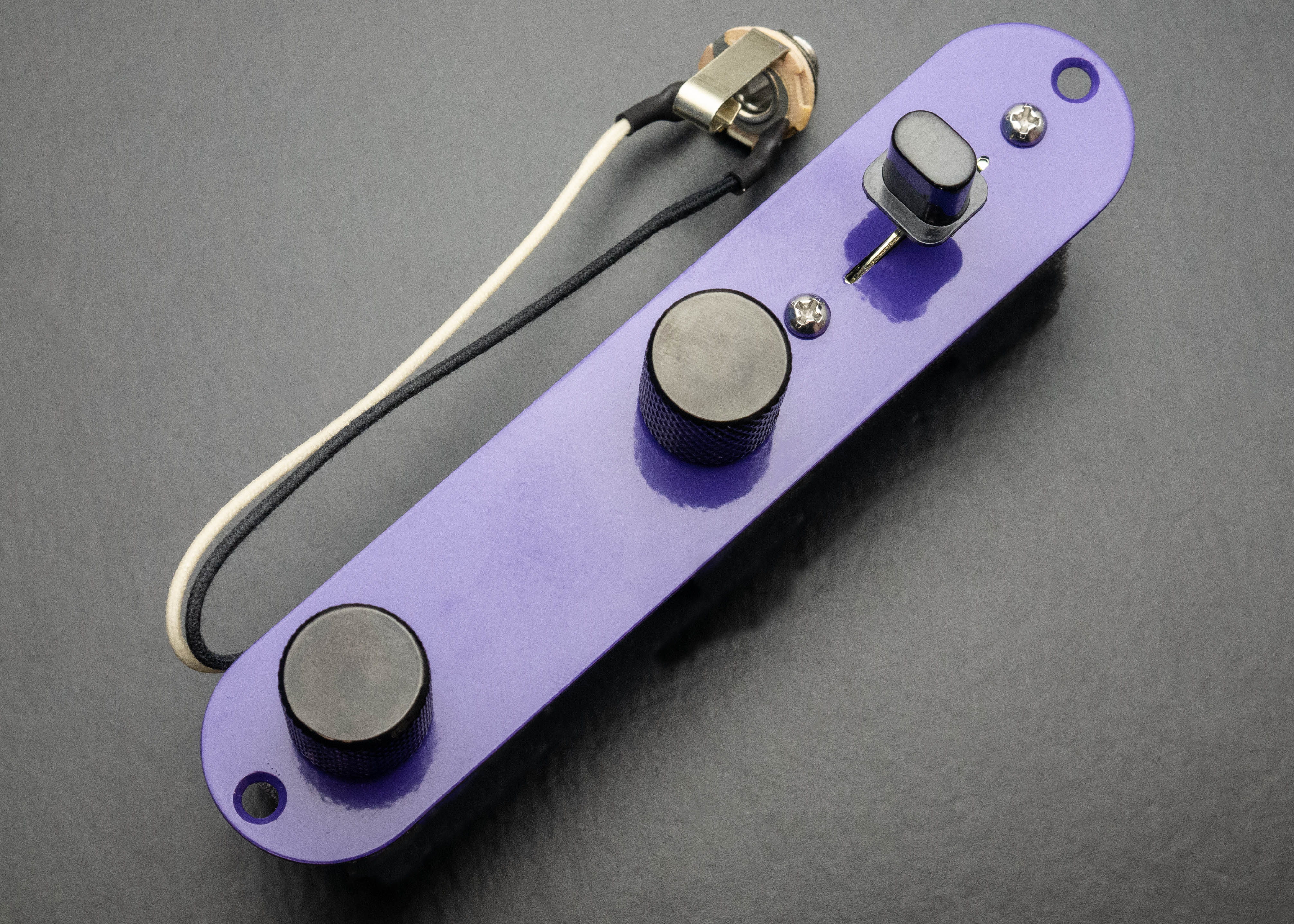 Custom Purple / Black Prewired Way Tele Control Plate | In-Stock Tele ...