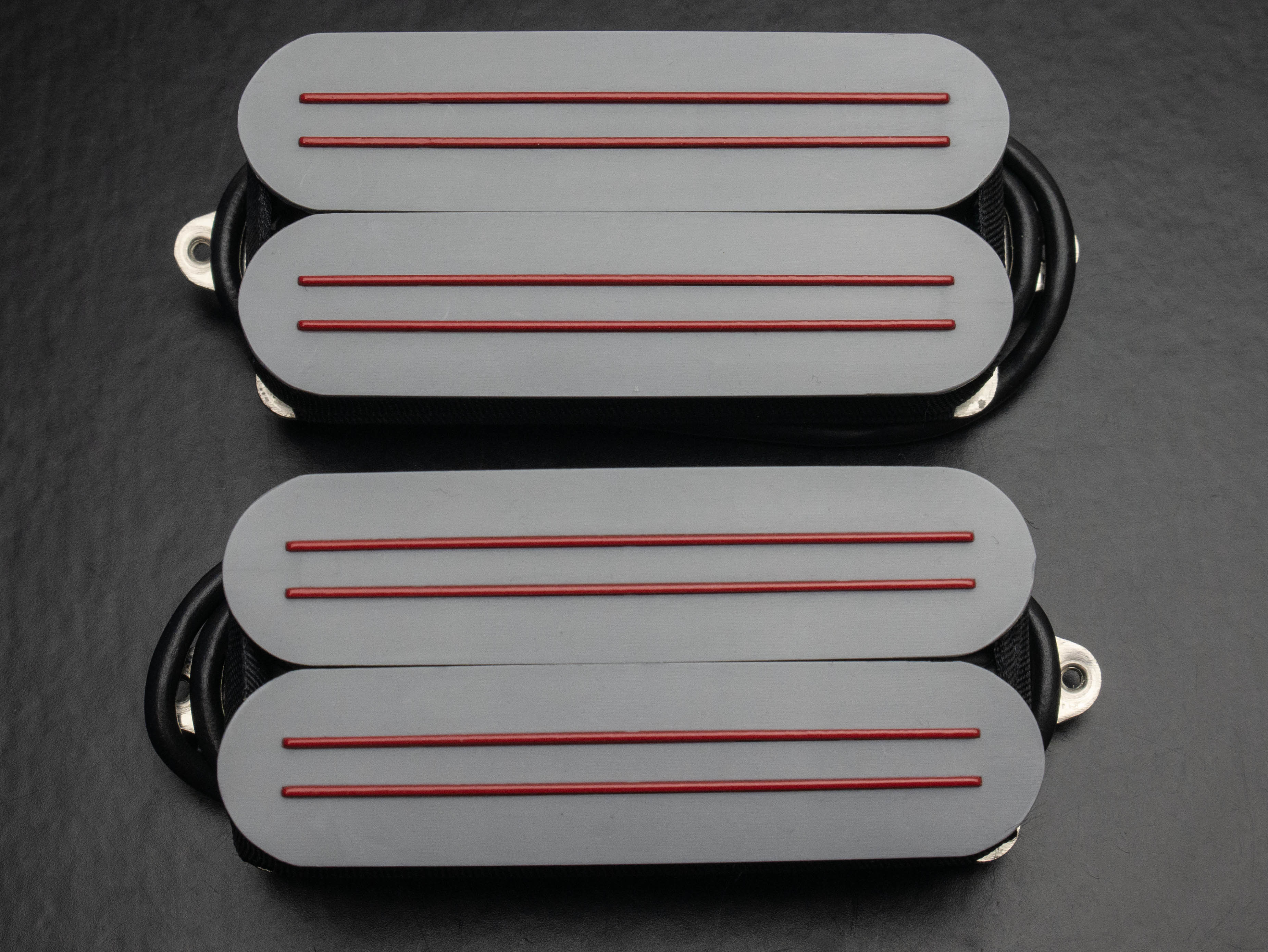 Special Edition Halcyon 7 String Humbucker Set - Grey / Red | Limited Edition Pickups | Bare ...